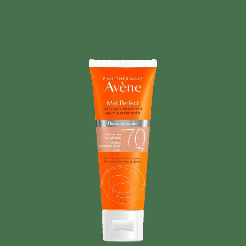 Protetor Solar Avène Mat Perfect Fluido Clareador FPS 70 40g - Protetor ...