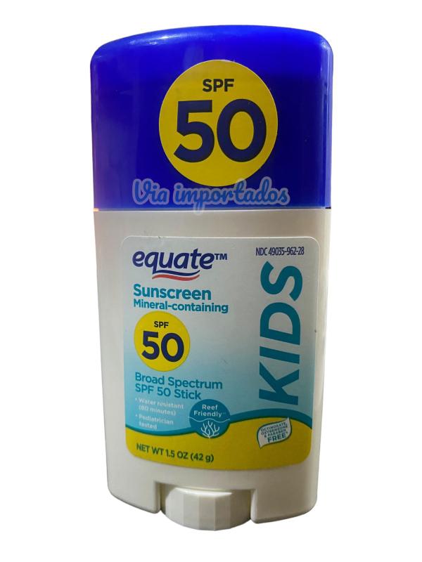 Protetor Solar Bastão Kids 50 fps Infantil Crianças Equate - Protetor ...