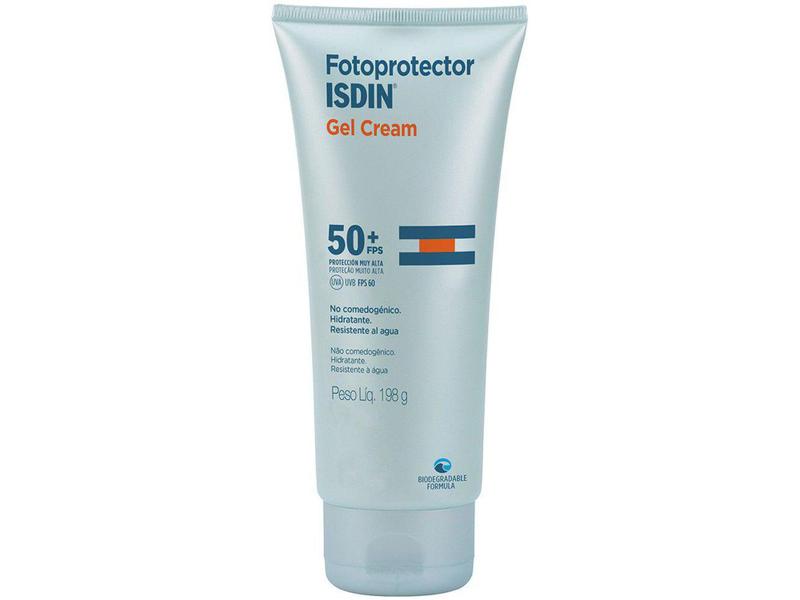Protetor Solar Corporal ISDIN Gel Cream - Fotoprotector FPS 50+ 198g ...