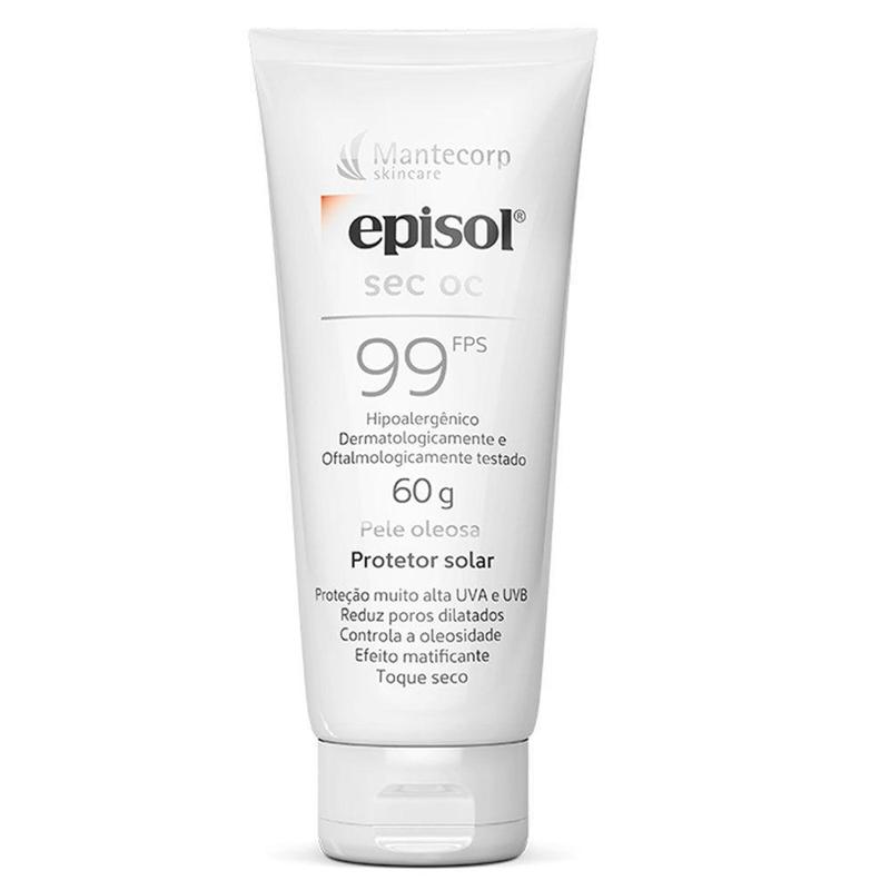 Protetor Solar Episol Sec Oc Loção Facial FPS99 60g - Protetor Solar ...