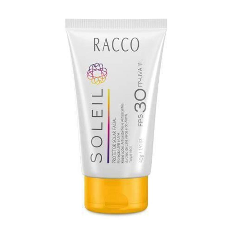 Protetor Solar Facial FPS 30 Soleil Racco 40g - Protetor Solar Facial ...