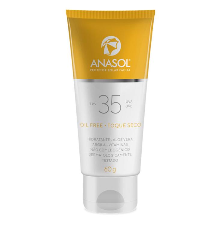 Protetor Solar Facial FPS35 60g - Ana Sol - Anasol - Protetor Solar ...