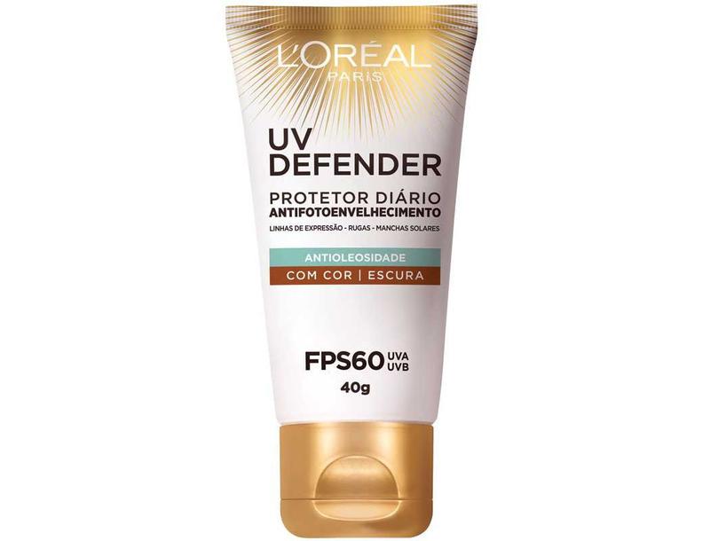 Protetor Solar Facial Loreal UV Defender Antioleosidade Cor Escura ...