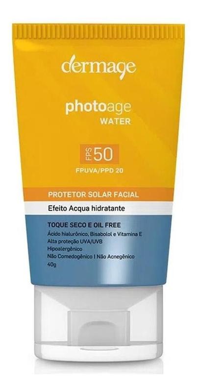 Protetor Solar Facial Photoage Water Fps 50 Dermage 40g - Protetor ...