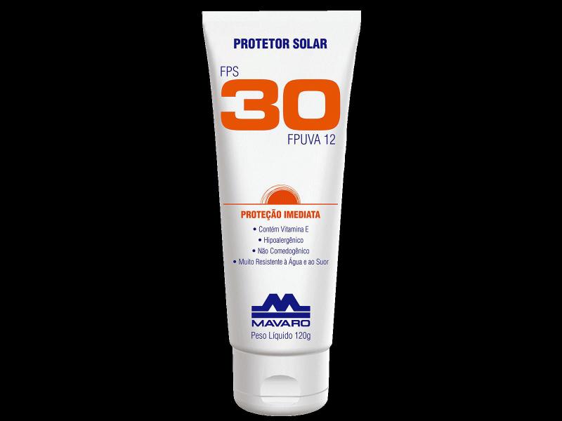 Protetor Solar Fps 30 Mavaro 120g - Protetor Solar Facial - Magazine Luiza