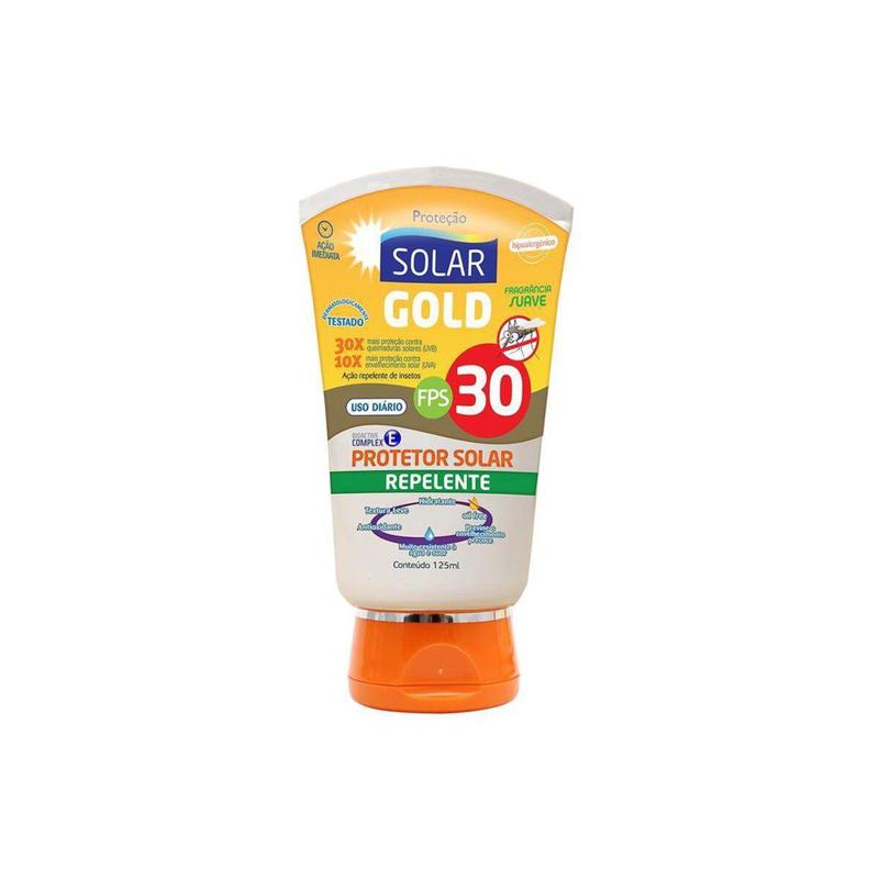 Protetor Solar Gold Fps30 Repelente 125ml - Protetor Solar - Magazine Luiza