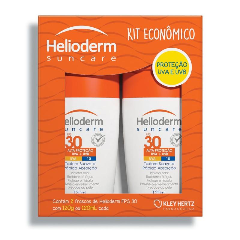 Protetor Solar Helioderm Suncare Kit Esconômico FPS 30 - Protetor Solar ...