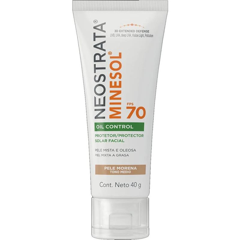 Protetor Solar NeoStrata Minesol FPS 70 Oil Control Facial com Cor Pele ...