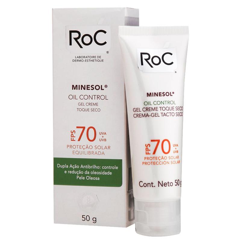 Protetor Solar Roc Minesol Oil Control FPS 70 Gel Creme 50g - Minesol ...