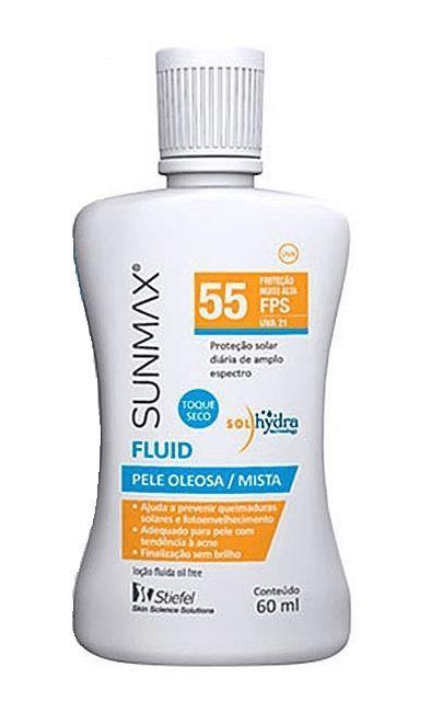 Protetor Solar Stiefel Sunmax Fluid Pele Oleosa a Mista FPS 55 ...