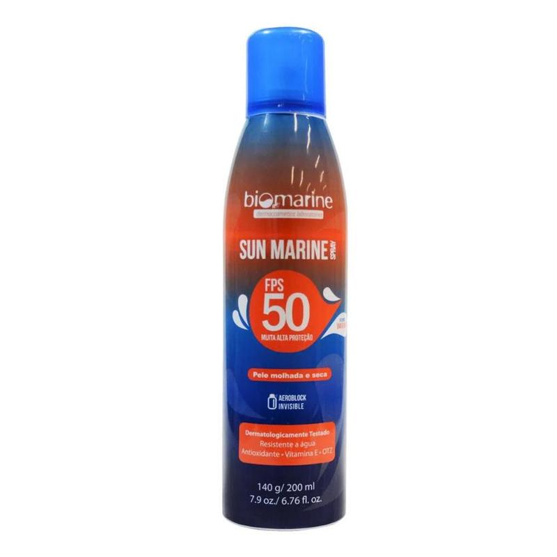 Protetor Solar Sun Marine Spray FPS 50 Biomarine - Protetor Solar ...