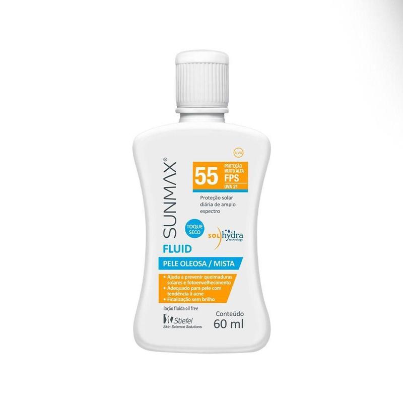 Protetor Solar Sunmax Fluid FPS55 com 60g - Protetor Solar - Magazine Luiza