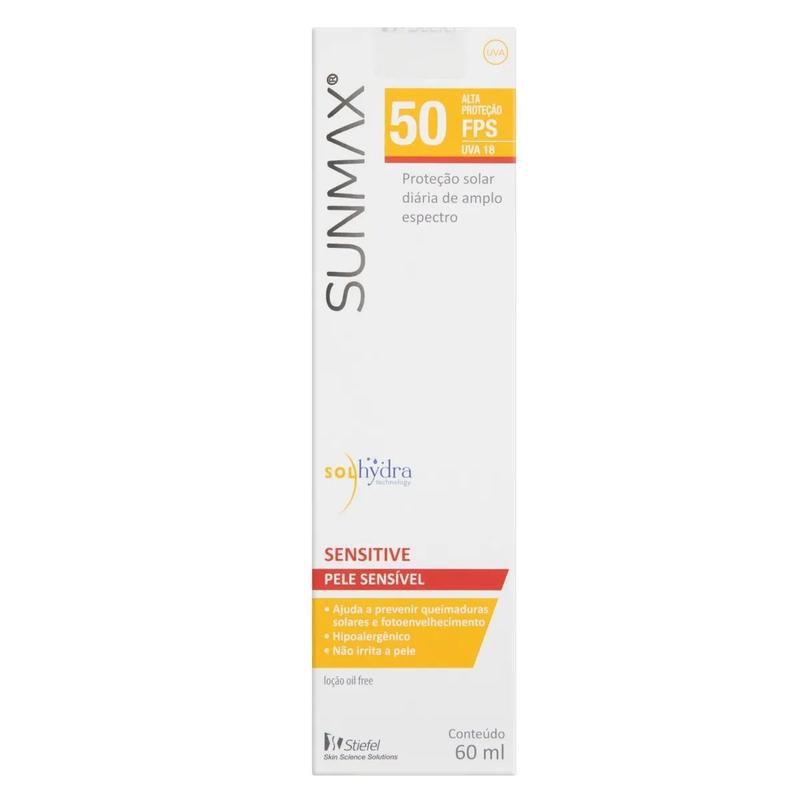 Protetor solar Sunmax FPS 50 Sensitive 1 de 60 mL - Protetor Solar ...