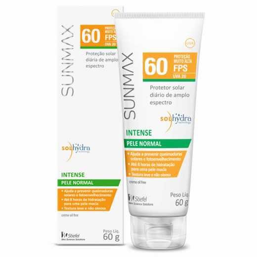 Protetor Solar Sunmax Intense Fps60 Pele Normal 60g - Protetor Solar ...