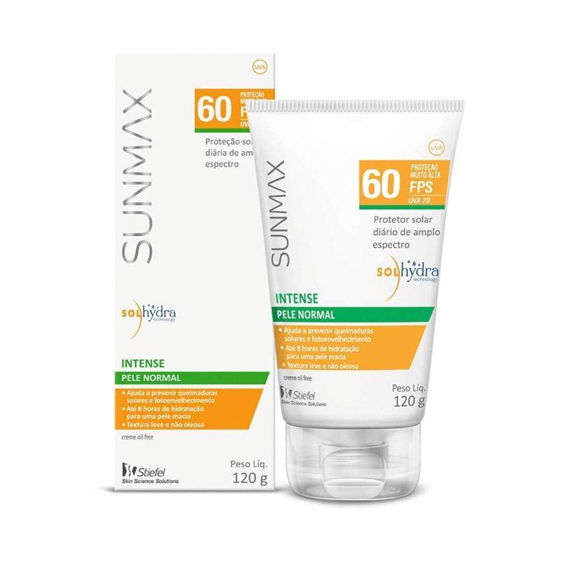 Protetor Solar Sunmax Intense Pele Normal Fps60 Com 120g - STIEFEL ...