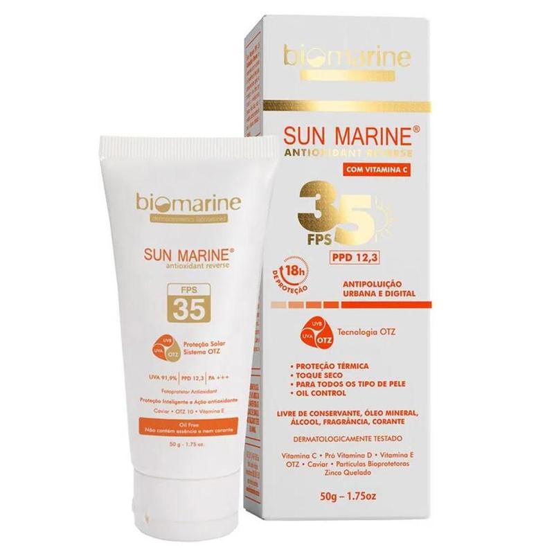 Protetor Solar Vitamina C 20% FPS35 Biomarine - Protetor Solar Facial ...