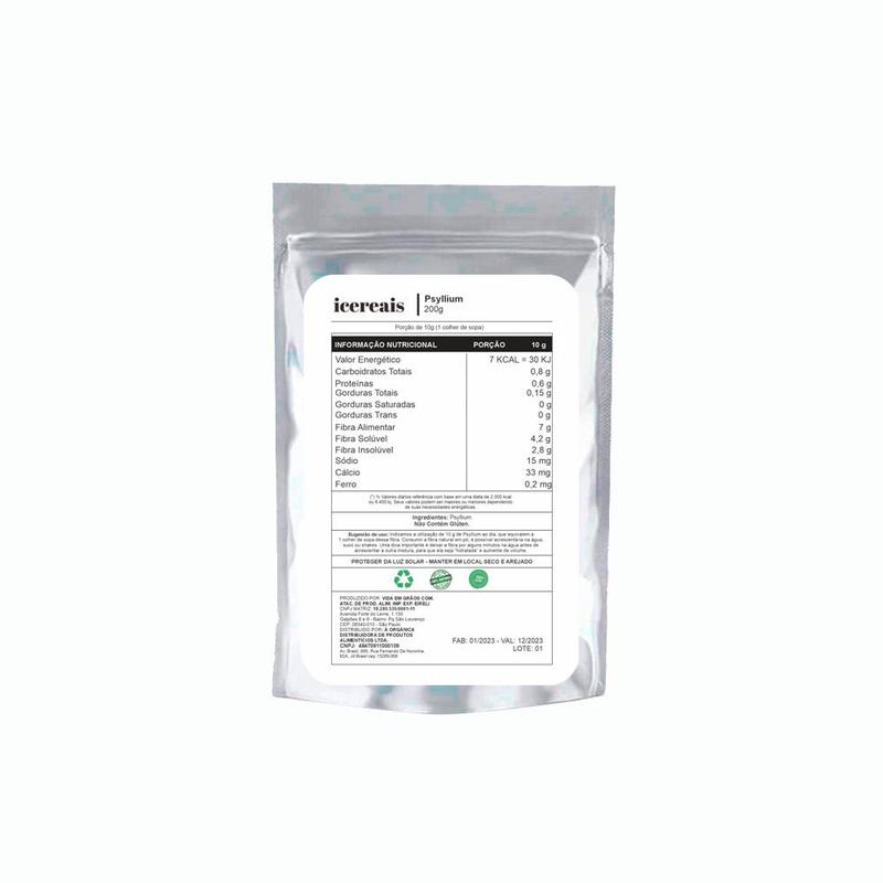 Psyllium Husk em pó Icereais 100g - Comida Vegana / Comida Vegetariana ...