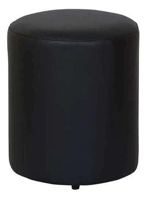 Pufe de Couro Redondo 30x20 Puff C Enchimento - REDESUL - Puffs ...