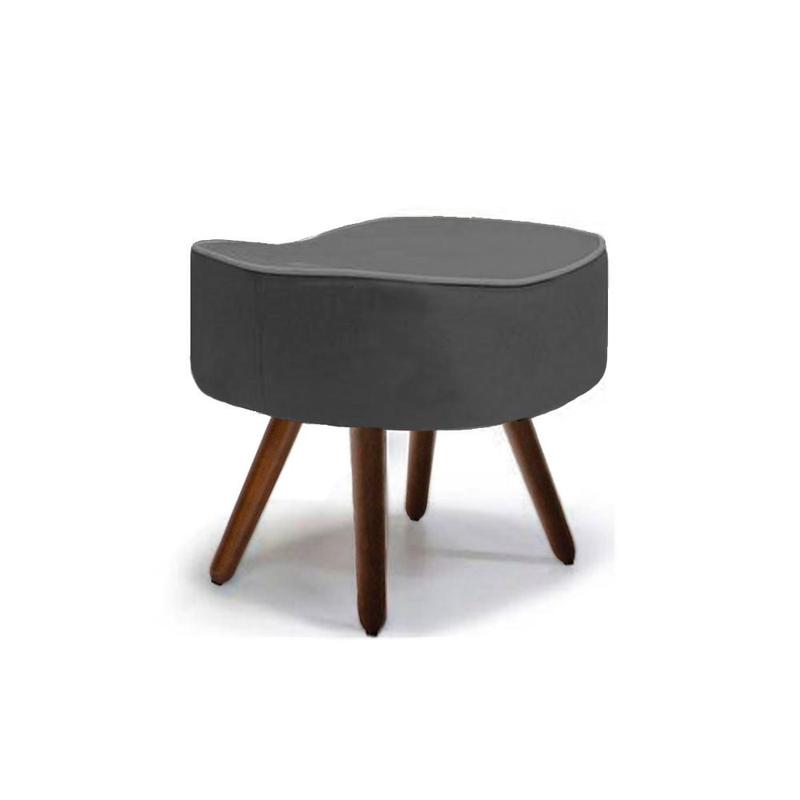Puff Astra Suede Cinza Grafite - Nobile Estofados - Puffs - Magazine Luiza