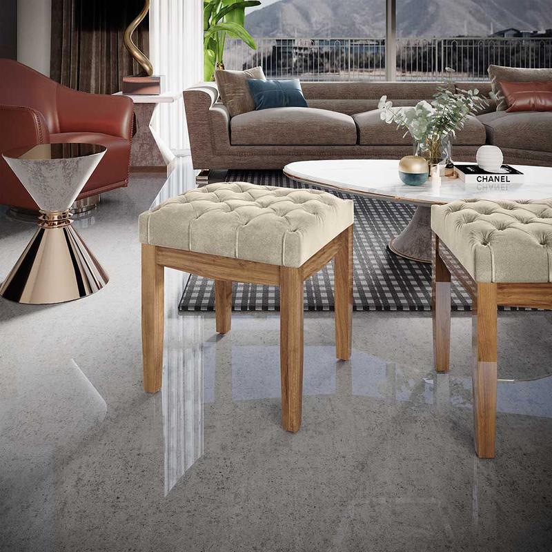 Puff Bob Bege - Smarter Moveis - Puffs - Magazine Luiza