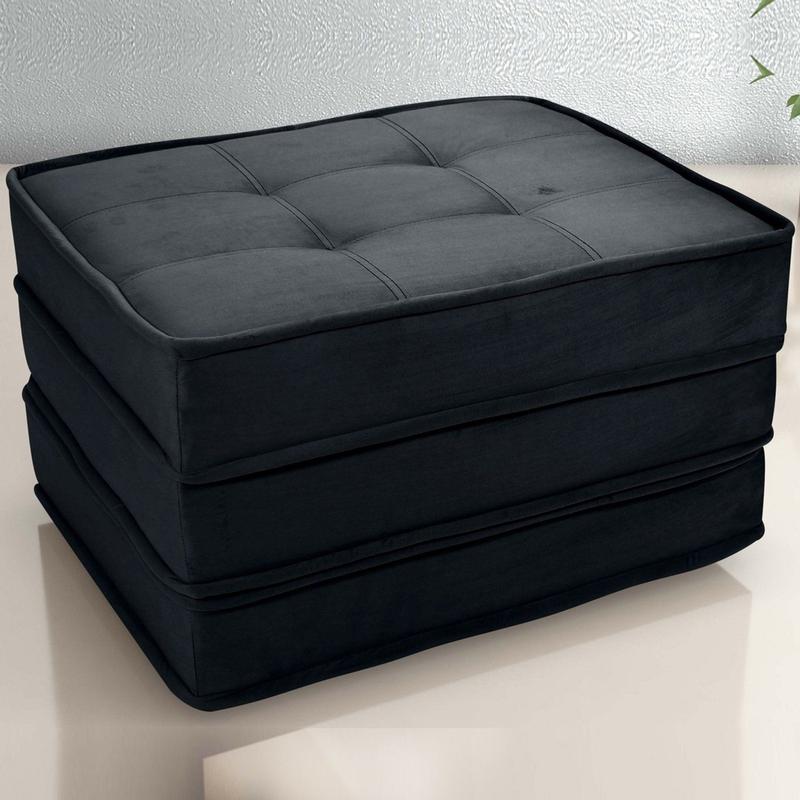 Puff Cama Camila Preto - Matrix - Puffs - Magazine Luiza
