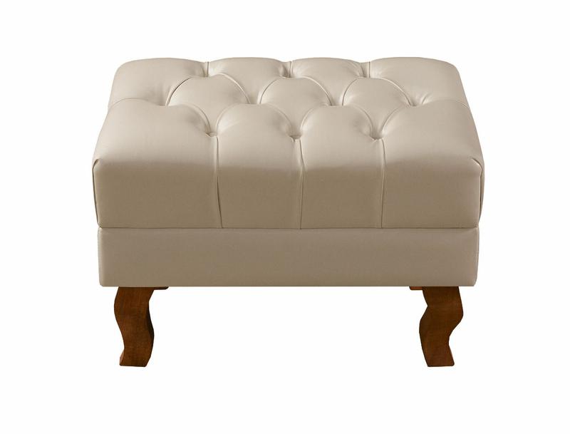 Puff Chesterfield Dom Pedro Pufe Vintage Banqueta Colonial - Bella Decor Estofados - Puffs ...