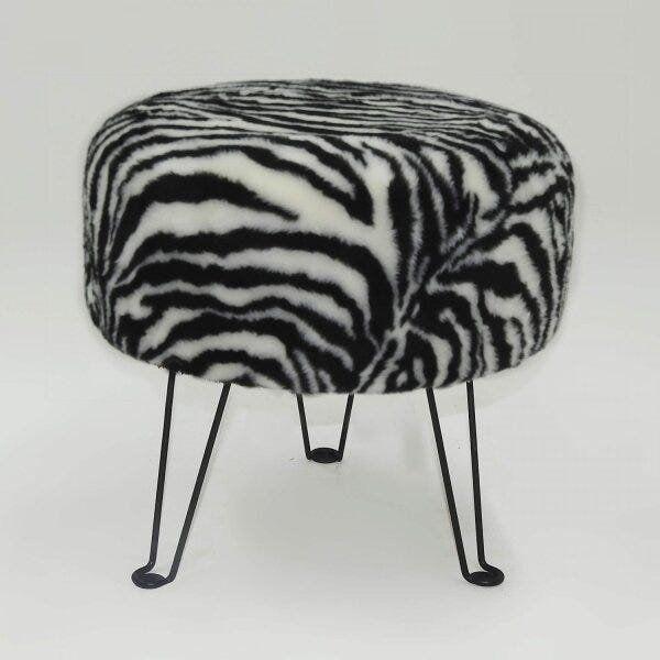 Puff Decorativo Base em Metal Tecno Mobili - Puff Decorativo - Magazine ...