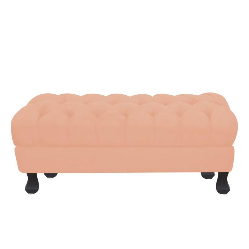 Puff Decorativo Retro Luiz XV com Baú Rosa 1 M para Quarto - ATUAL ...