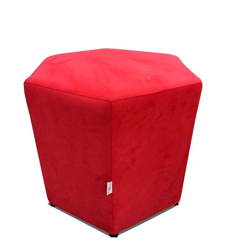 Puff hexagono suede vermelho - STAY PUFF - Puffs - Magazine Luiza