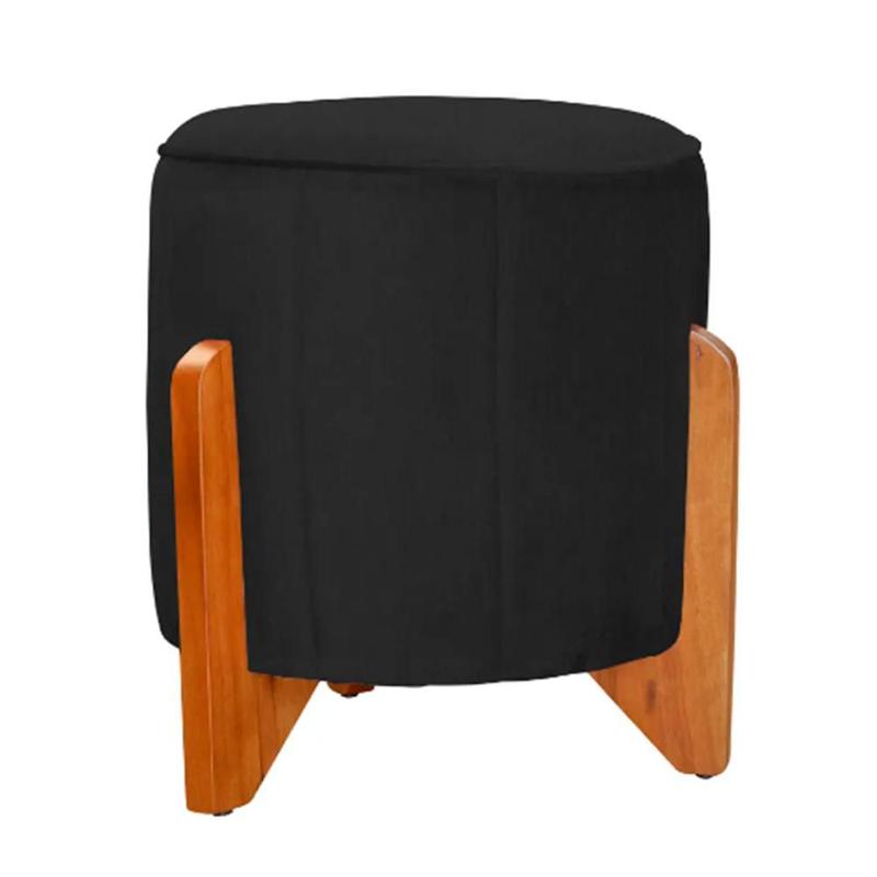 Puff Jade Suede Preto - Belliv Decor - Puffs - Magazine Luiza