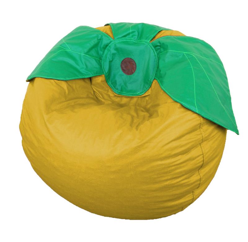 Puff Maça Amarela Cheio de Flocos de Isopor - RCAPuffs - Puffs ...