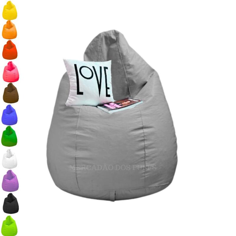 Puff Pera Almofadão Cheio Gigante Escritório Para Eventos Grande ...
