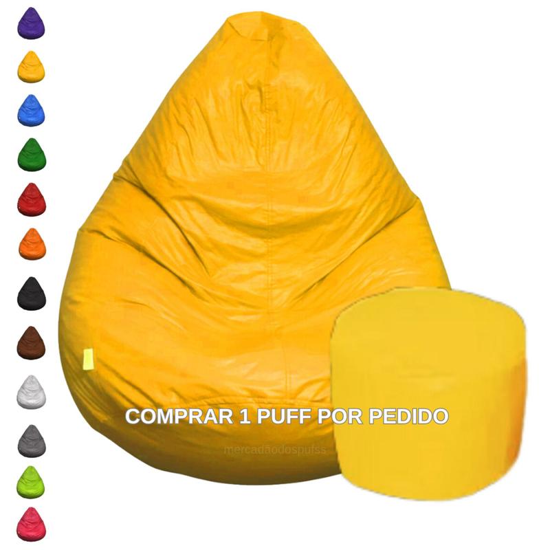 Puff Pera Gigante Cheio Redondo+ Apoio De Pés Grande - Mercadão dos ...