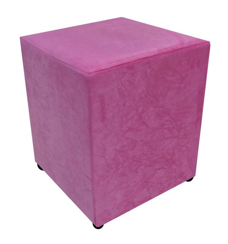 Puff quadrado 34 suede rosa pink - Fabrica de Puff - Puffs - Magazine Luiza