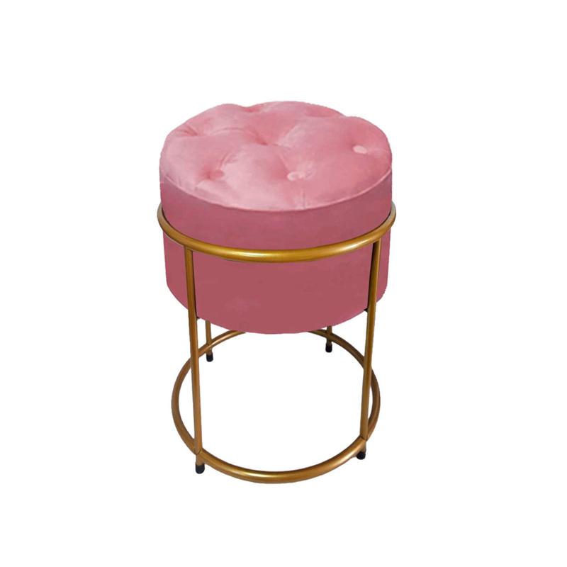 Puff Redondo 38cm Acabamento Capitonê - Paraiso dos Manequins - Puffs ...