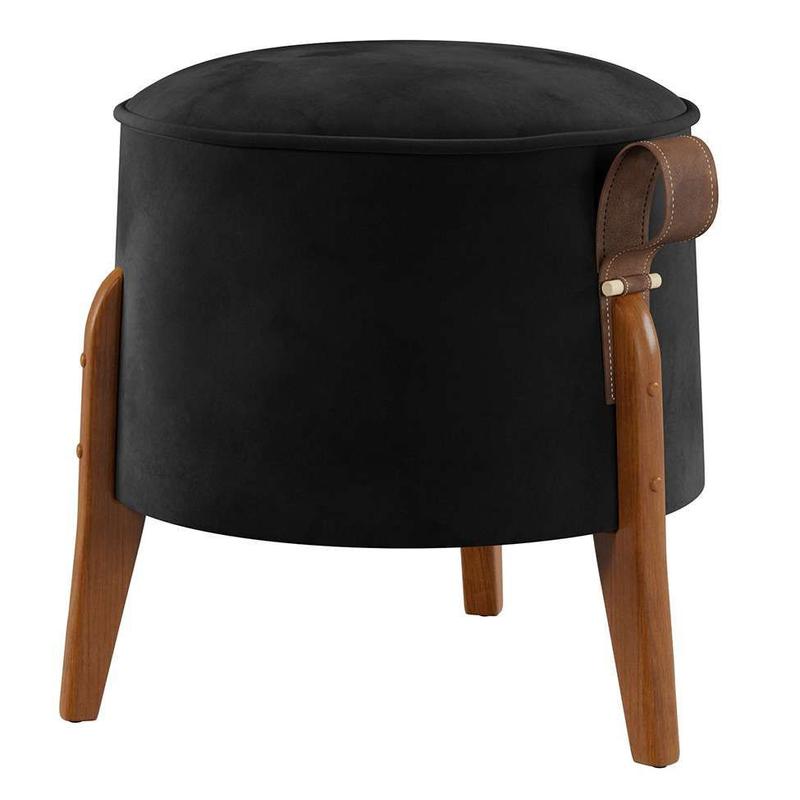 Puff Roma Preto - Mobly - Puffs - Magazine Luiza