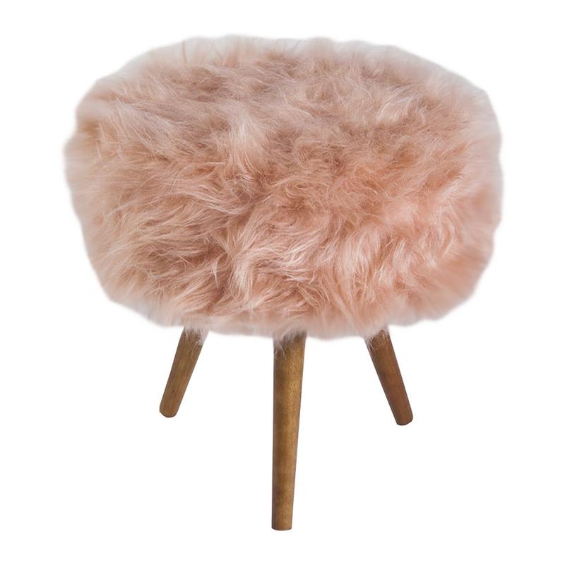 Puff Turim Pelúcia Rosa Salaone - Puffs - Magazine Luiza