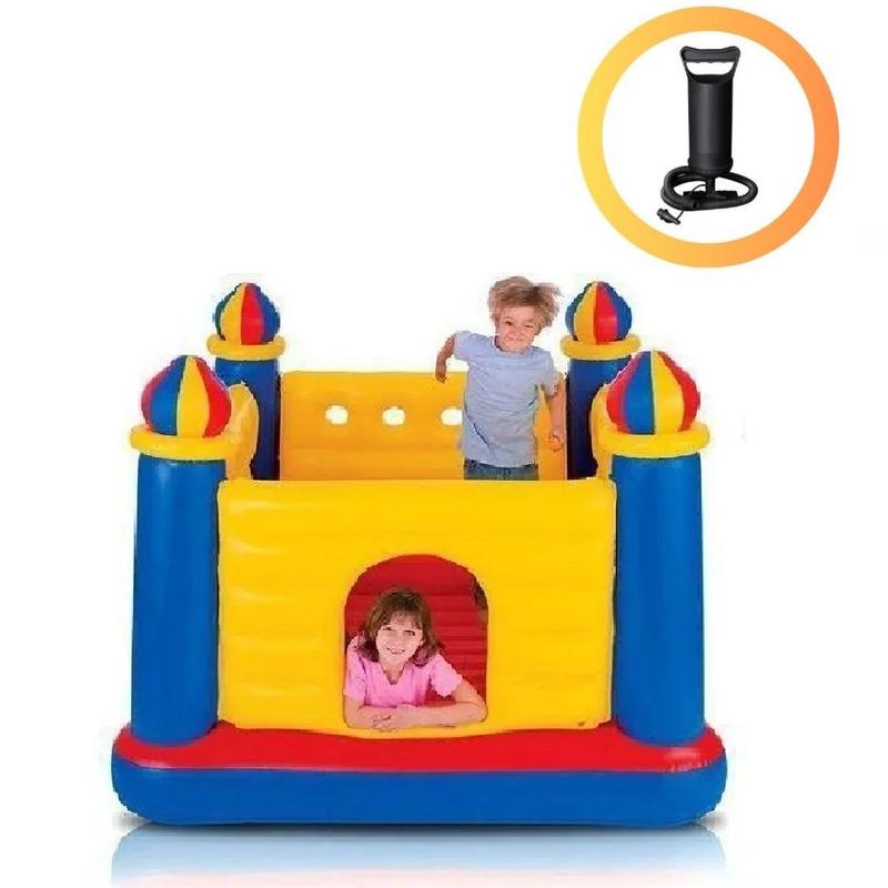 Pula Pula Inflável Castelo Encantado Cama Elastica + Bomba - Intex ...