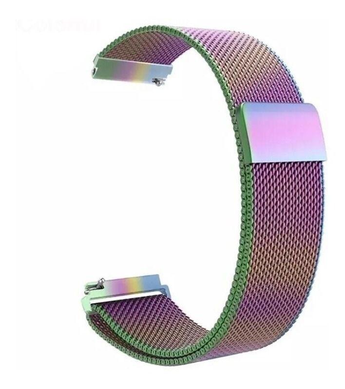 Pulseira Milanese Aço para smartwatch encaixe reto 20mm - GCM ...