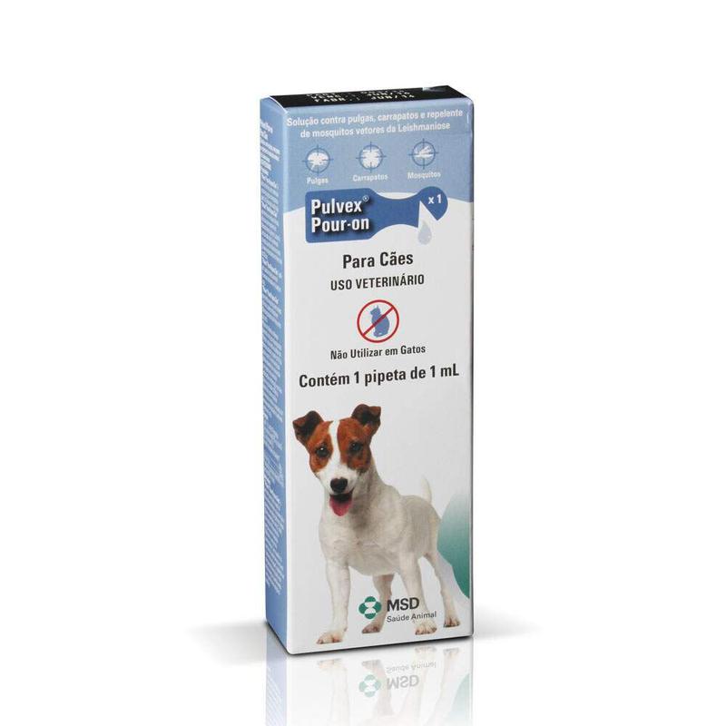 Pulvex Pour-On Anti Pulgas e Carrapatos 1ml - Antipulga e Carrapaticida ...