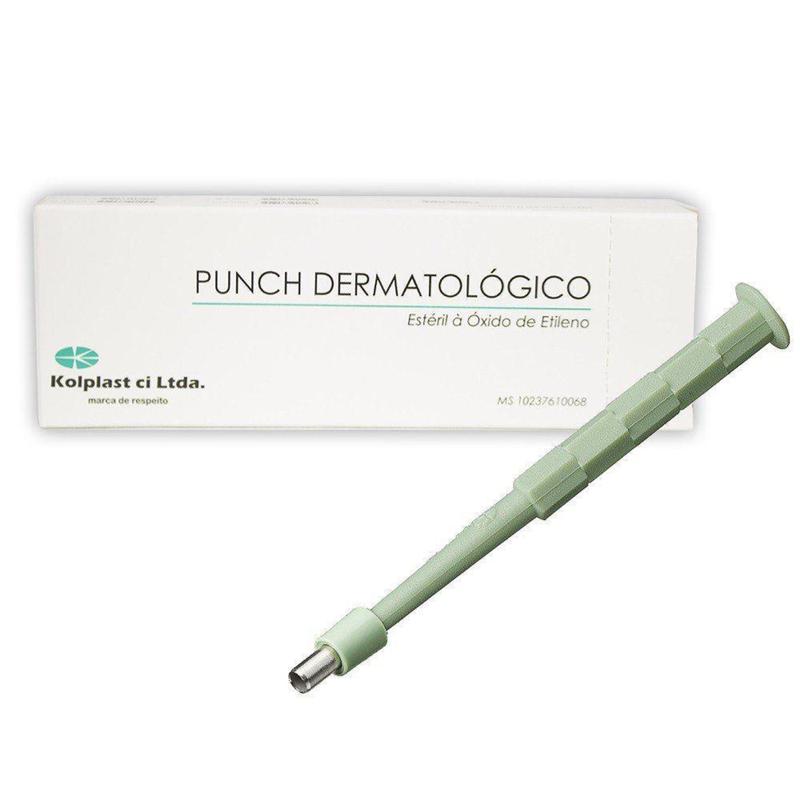 Punch Dermatológico Estéril P/ Biopsia de Pele Cx C/ 5 Und - Kolplast ...