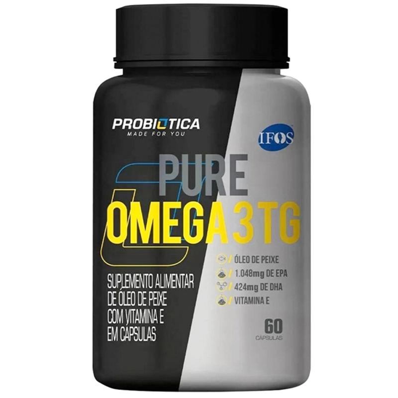 Pure Omega 3 TG - 60 Cápsulas - Probiótica - Probiotica - Ômega 3 ...