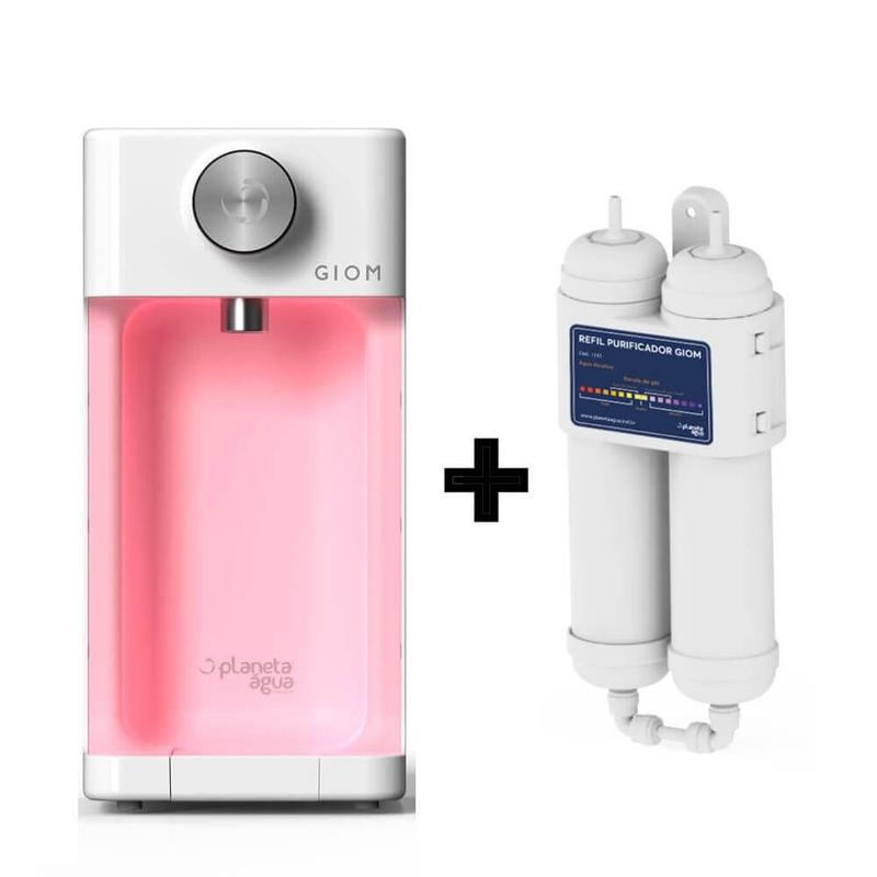 Purificador de agua GIOM - Água Alcalina + Refil GIOM - Planeta Água ...