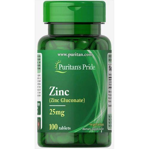 Puritan's Pride Zinco 25 mg 100 Tablets - Nutricosméticos - Magazine Luiza
