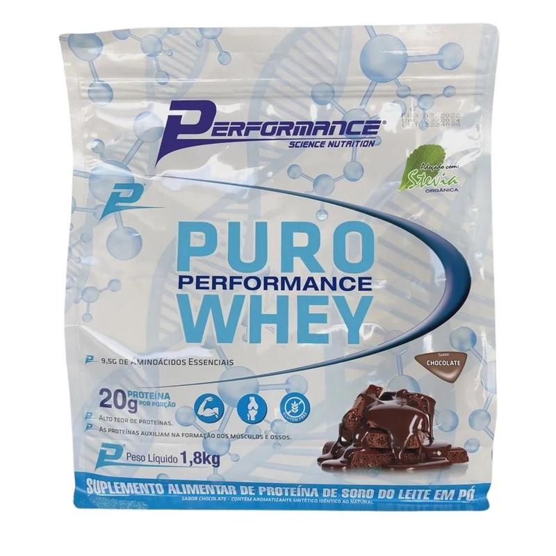 Puro Whey Performance Chocolate - 1,8Kg Refil - Whey Protein - Magazine ...
