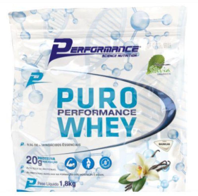 Puro Whey Protein Concentrado - Baunilha 1,8kg - Performance Nutrition ...