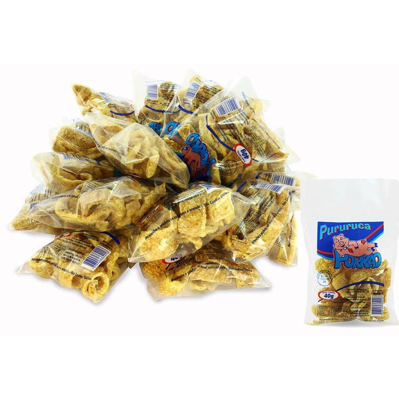 Pururuca PORKÃO Display 16 unidades de 25G - Torresmo / Pururuca ...