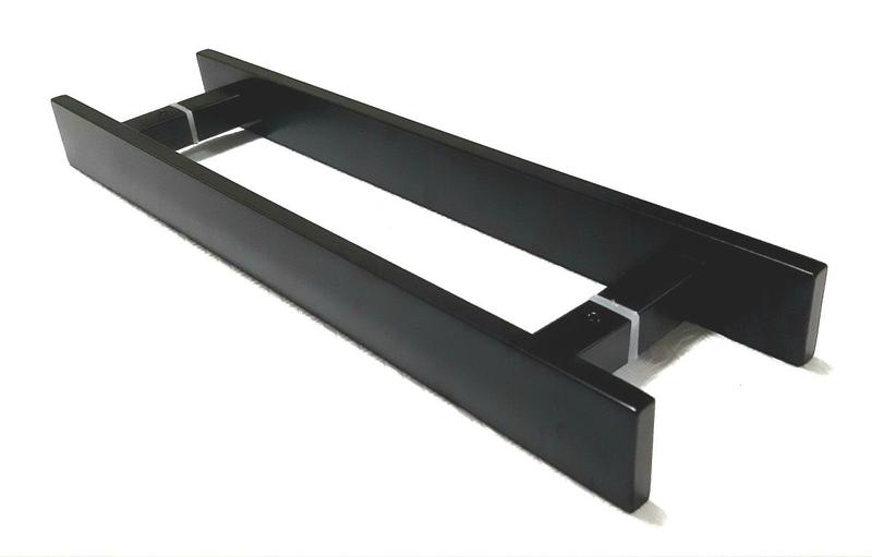 Puxador Duplo Inox Preto Fosco - Evolução Em Inox - Puxadores para ...