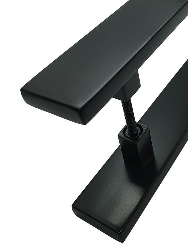 Puxador Para Porta Preto 75Cm Aço Inox 304 - Tozzatto Inox - Puxadores ...
