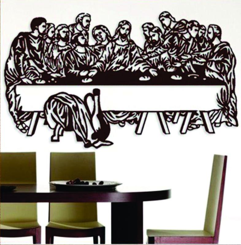 Quadro Adorno Religioso Santa Ceia em Mdf Vazado para Decoração - Dc ...